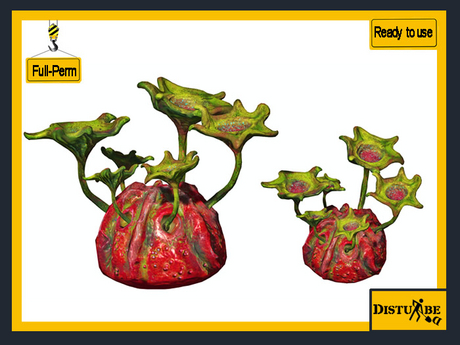 Second Life Marketplace - ::DisturbeD:: Sci-Fi Alien Plant - FULL PERM MESH
